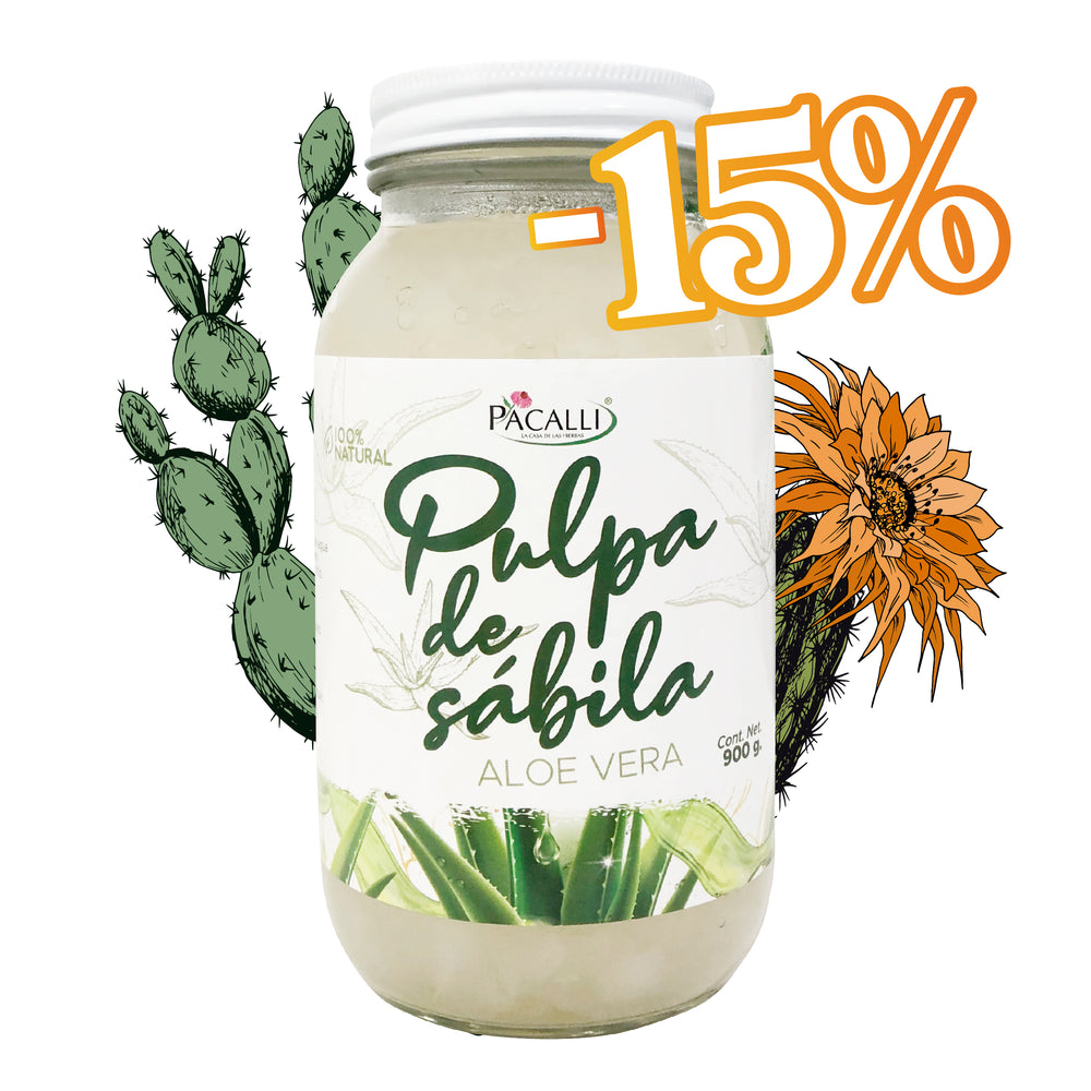 Pulpa de Sábila PACALLI · Aloe Vera en Pulpa · 900g