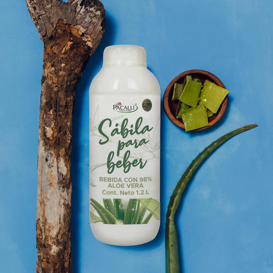 Sábila para Beber PACALLI · Aloe Vera Líquida Lista para Consumir · 1.